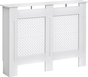 HOMCOM Kryt Radiátoru Radiátorová Skříň Stěnová Police Moderní Design MDF 111,5x19x82 cm