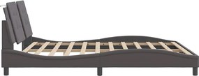 Rám postele bez matrace Zadar šedý 180x200 cm umělá kůže 3208201