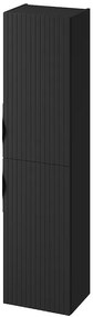 Cersanit Tirso, vysoká závěsná skříňka 400x302x1600 mm, černá matná, S1017-009