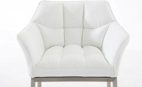 Barová židle Damaso E s čtyřnohou konstrukcí – bílá