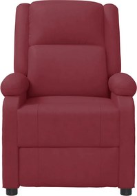 Masážní křeslo vínové umělá kůže 340166