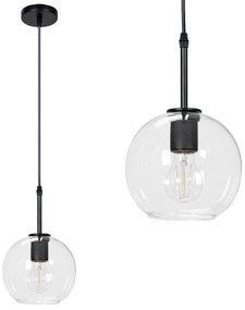 Toolight, závěsné svítidlo 1xE27 APP1176-1CP, černá, OSW-40012