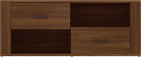 vidaXL TV skříňka 100 x 35 x 40 cm kompozitní dřevo [823106] Barva: hnědý dub