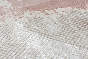 Dywany Łuszczów, Kusový koberec Core A004 Frame beige/pink, 180x270, růžová, chodba / předsíň