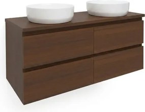 Koupelnová skříňka s krycí deskou SAT B-Way 119x50x45 cm ořech mat BWAY2120NUTDESK