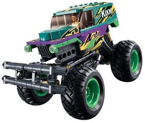 Sluban Power Bricks M38-B1161 Natahovací auto Bigfoot Green-Purple Speed ​​​​Kixx