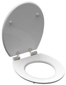 Eisl Sanitär WC prkénko MDF Soft Close Grey Steel High Gloss 80523
