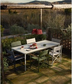 Kovový zahradní jídelní stůl 100x205 cm Brela – Kave Home