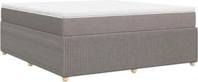 Box spring postel s matrací taupe 180x200 cm textil 3285592