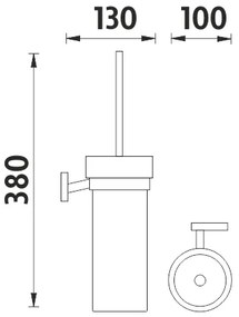 Nimco WC štětka KEIRA - KE 22094K-26