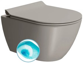 GSI PURA závěsná WC mísa, Swirlflush, 36x50cm, tortora dual-mat 881605