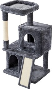 Kočičí nábytek se škrabadlem – tmavě šedá, 60 × 45 × 106 cm (267546458080)