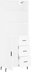 Skříň highboard bílá 69,5 x 34 x 180 cm kompozitní dřevo 3190037