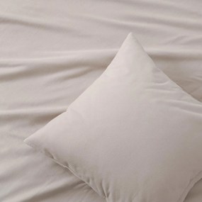 Goldea flanelový povlak na polštář - latte 45 x 45 cm
