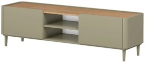 TV stolek Elivo 170 cm na nožkách - eukalyptus / dub baltic dune