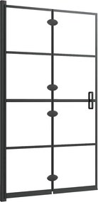 Skládací sprchový kout ESG 80 x 140 cm černý 150743