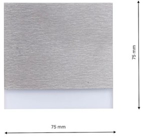 Schodišťové LED svítidlo Berg, 1x LED 0,6w, 6500k, s