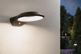 P 94836 LED venkovní nástěnné svítidlo Anela pohybové čidlo IP44 245x309mm 3000K 12,5W 230V antracit hliník - PAULMANN