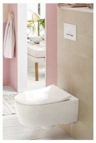 VILLEROY & BOCH AVENTO - COMBI PACK WC závesné DirectFlush + sedátko SlimSeat SoftClosing, biela Alpin, 5656RS01