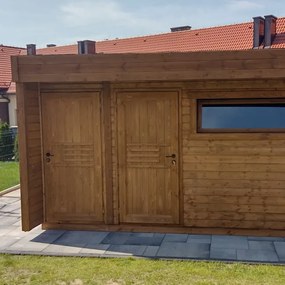 Dřevěný zahradní domek MODERN se skladem 3x2m