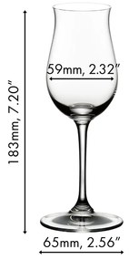 RIEDEL rum 200 ml, set 4 ks sklenic 6416/60