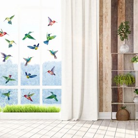 Sada samolepek na okno 20 ks 40x60 cm Hummingbirds – Ambiance