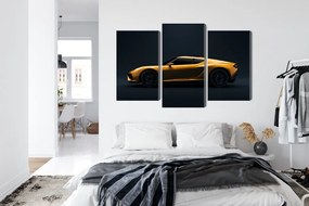 Vícedílný obraz Žluté 3D Sportovní Auto Nedostatek Nedostatek Plátno Canvas 120x80