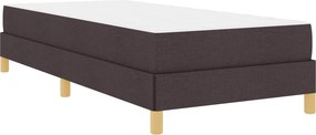 Postel s boxspringem s matrací Tmavě hnědá 90 x 190 cm textil 3398531