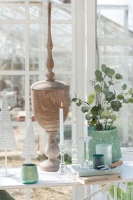 Skleněný transparentní svícen Candelero - ∅ 9*20 cm