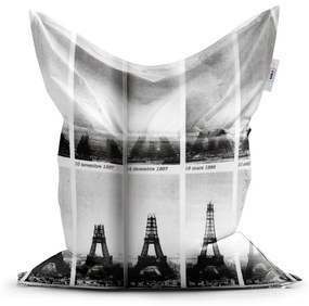 Sablio Sedací vak Classic Eiffelova věž stavba - 150x100 cm