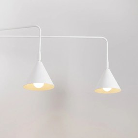 Sollux Lighting Nástěnné svítidlo NOX 2 bílé s vypínačem