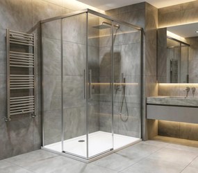 Gelco Luxor sprchový kout obdélníkový 90 x 80 x 200 cm L/P varianta rohový vstup posuvné chrom čiré sklo GU2190CHGU2180CH