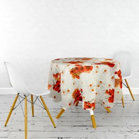 Ubrus PVC kulatý DC-6845B - Polní kvítí  (různé velikosti)