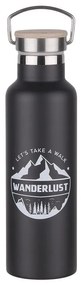 Butlers WANDERLUST Termoska s rukojetí 650 ml - černá