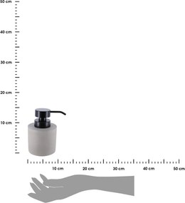 Dávkovač mýdla Signature, šedá/s černými prvky, 320 ml