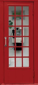 AG Design Telefonní budka Fototapeta na dveře FTN v  2925, rozměr 90x202cm