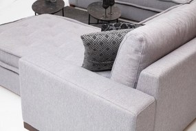Designová rohová sedačka Wilano 350 cm světle šedá