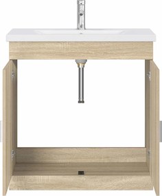 Sada koupelnového nábytku Dub sonoma 81 x 40 x 84,5 cm 3404360