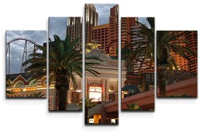 Sablio Obraz - 5-dílný Las Vegas 4 - 125x90 cm