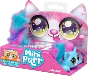 SILVERLIT Interaktivní kočka Mini Purrs / Plyš / Svítí a vrní / 1x AAA