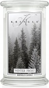 Winter Frost – Kringle Candle – velká svíčka se dvěma knoty (624 g)