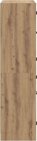 Vysoký bufet Artisanový dub 68 x 37 x 142 cm Kompozitní dřevo 3402630