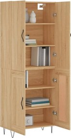Skříň highboard dub sonoma 69,5 x 34 x 180 cm kompozitní dřevo 3198076