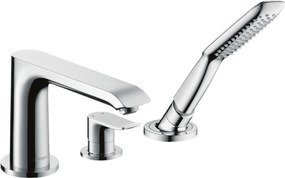 Hansgrohe Metris New, baterie na okraj vany, 3-otvorová instalace, chromová, 31190000