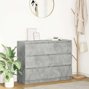 Příborník betonově šedý 100x35x76 cm Dřevěné konstrukce 3328501