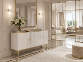 Komoda Stilig ST313 160 cm bílá/zlatá