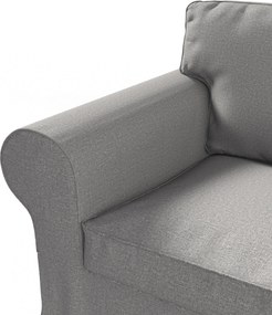 Potah na křeslo IKEA Ektorp barva šedá látka pletený vzor