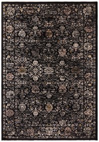 Tribeca Design Kusový koberec Airplane Black Vintage Floral Rozměry: 160x240 cm