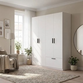 Šatní skříň Loira 225, bílá