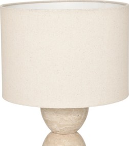 Stolní lampa s travertinovým podstavcem ERIN, Ø 28 x 47,5 cm